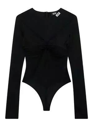 Gcds Long-sleeved Bodysuit - Black