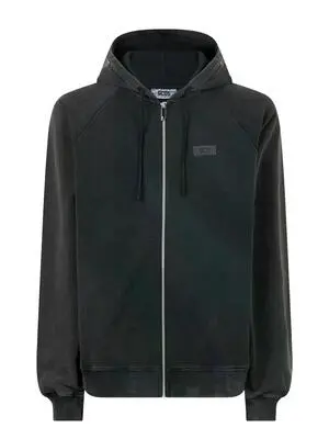 Gcds Cotton Zip-up Hoodie - Grey