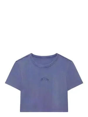 Gcds Logo Cropped T-shirt - Purple