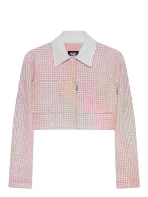 Gcds Tweed Jacket - Pink
