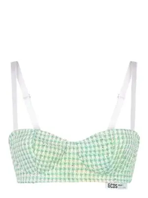 Gcds Tweed Top - Green