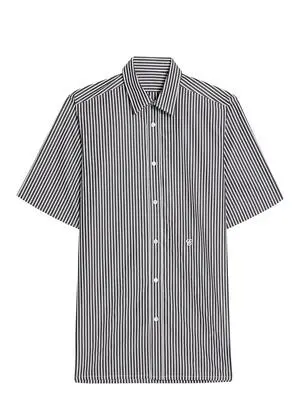 MAISON MARGIELA Striped Cottonpoplin Shirt - Black