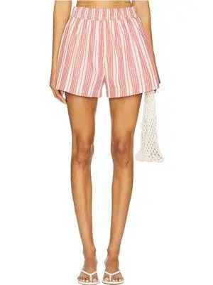 Faithfull The Brand Elva Shorts - Cherry Stripe