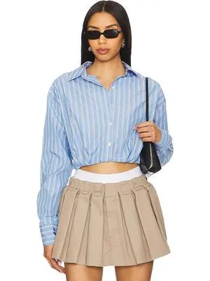 ALL THE WAYS Alexandra Top - Blue Stripe
