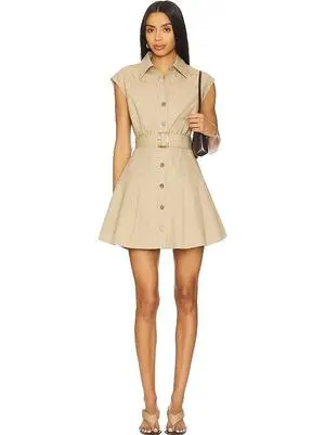 SANS FAFF Audley Trench Mini Dress - Camel