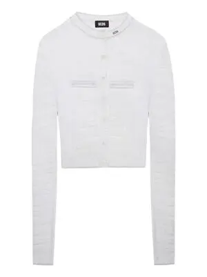 Gcds Tennis Cardigan - White
