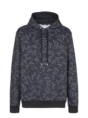 Balmain Printed Hoodie - Black