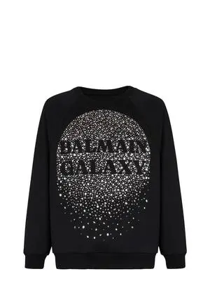 Balmain Galaxy Embroidered Sweatshirt - Silver