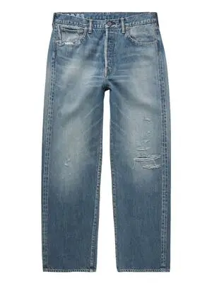 Visvim Social Sculpture 01 Straight-leg Selvedge Jeans - Blue