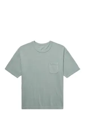 Visvim Jumbo Garment-dyed Cotton-blend Jersey T-shirt - Green