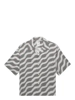 Visvim Copa Camp-collar Printed Canvas Shirt - Gray