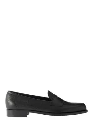 EDWARD GREEN Pimlico Full-grain Leather Penny Loafers - Black