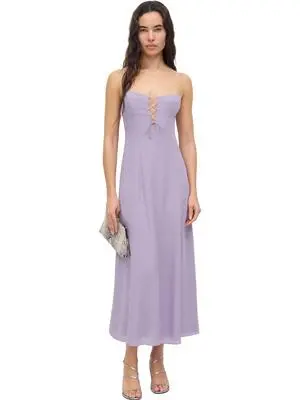 REFORMATION Emely Midi Dress - Purple