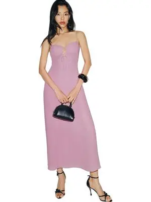 REFORMATION Emely Midi Dress Sugar Plum