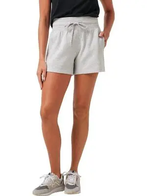 Travis Mathew Skyloft Drawstring Shorts Heather Light Grey