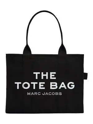 Marc Jacobs Logo Print Tote Bag Black