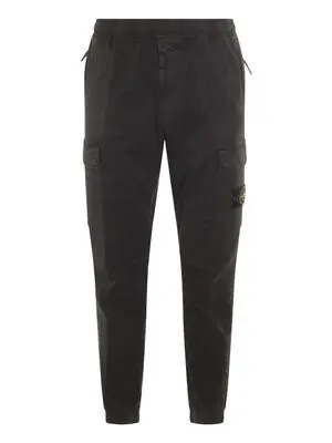 Stone Island Cotton Pants Lead Grey