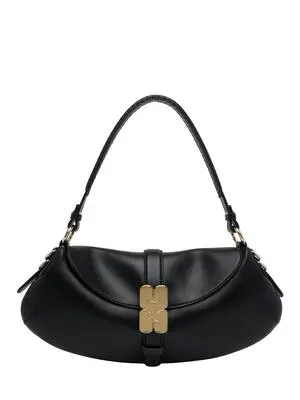 GANNI Kat Baguette Shoulder Bag Black