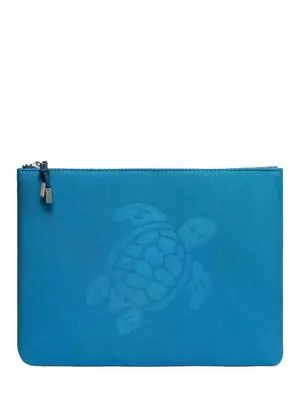Vilebrequin Turtle-jacquard Clutch - Blue