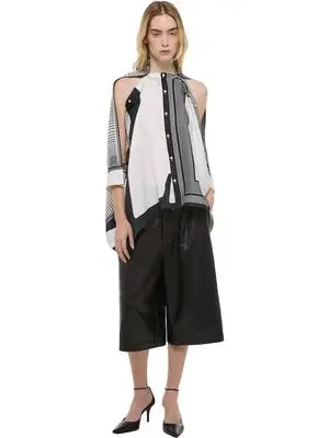 Helmut Lang Scarf Top - Black/white