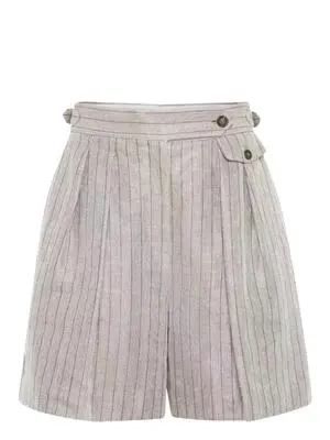 Brunello Cucinelli Pleat-detailing Shorts - Grey