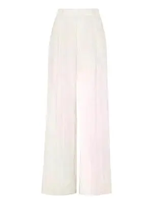 Brunello Cucinelli Wide-leg Trousers - White