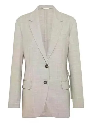Brunello Cucinelli Wool Blazer - Grey