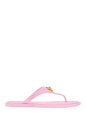 Versace Alia Metallic-detail Flip-flops - Pink
