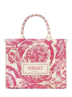 Versace Barocco Athena Small Tote Bag - Pink