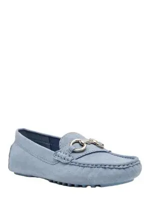 Anne Klein Chrystie Bit Loafer Light Blue Deni