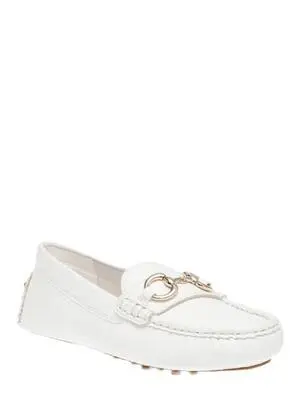 Anne Klein Chrystie Bit Loafer White