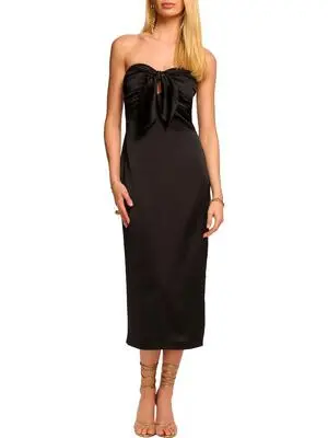 Ramy Brook Orion Strapless Midi Dress - Black