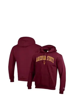 Champion Arizona State Sun Devils Arched Logo Fleece Pullover Hoodie - Maroon
