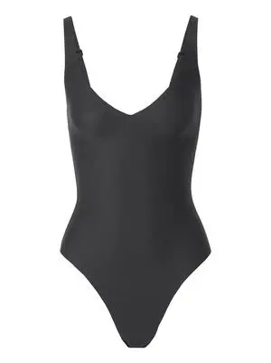 SKIMS Body Unlined Plunge Thong Bodysuit - Black