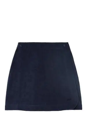 ERES Cotton-terry Mini Wrap Skirt - Blue