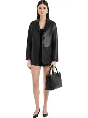 Rudsak Lucine Leather Blazer - Black