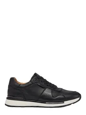 Rudsak Leather Lace-Up Sneakers Black