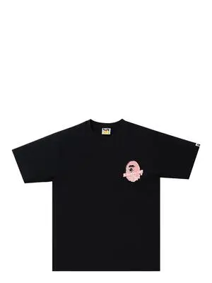 A BATHING APE Circle Tee /pink - Black