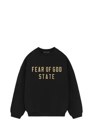 Fear Of God Fleece Crewneck - Black
