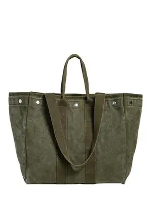 ALEX MILL Canvas Weekday Tote - Military Olive