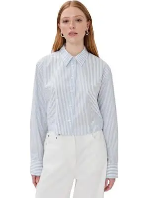 Acne Studios Striped Button-up Shirt - Light Blue/white