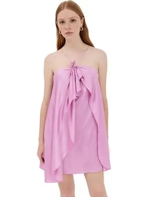 Acne Studios Satin Mini Dress - Blush Pink