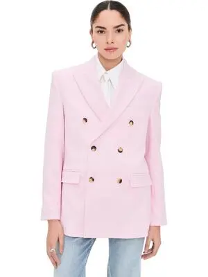 Wardrobe.NYC Double-Breasted Blazer Blush
