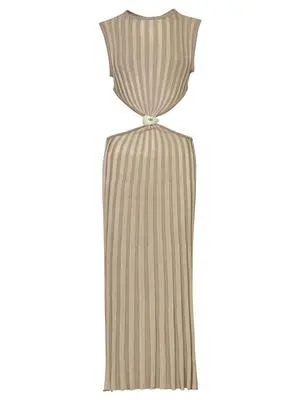 BAOBAB Blade Cutout Knit Maxi Dress - Ivory
