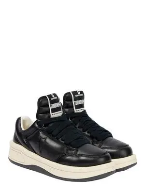 Rick Owens X Converse Turbowpn Leather Sneakers - Black