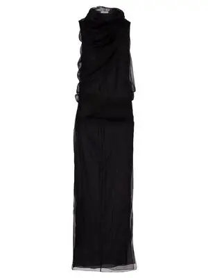 Khaite Jeanty Tulle Maxi Dress - Black