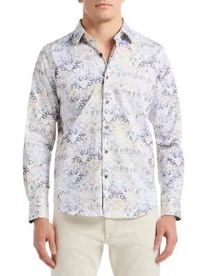Robert Graham Croatia Stretch Button-up Shirt - Yellow Multi