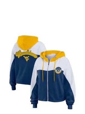 WEAR BY ERIN ANDREWS Color-block Full-zip Hoodie - Navy