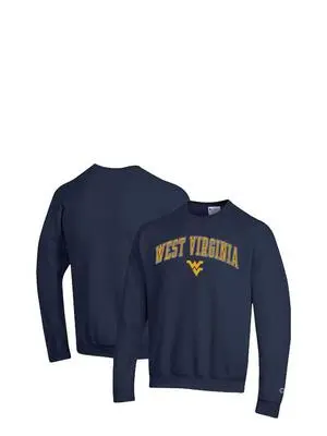 Champion West Virginia Mountaineers Arch Over Logo Pullover Sweatshirt - Navy