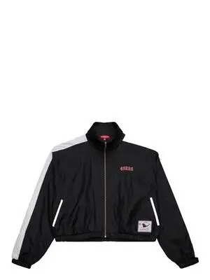 Mitchell & Ness San Francisco 49ers Nylon Cropped Full-zip Jacket - Black
